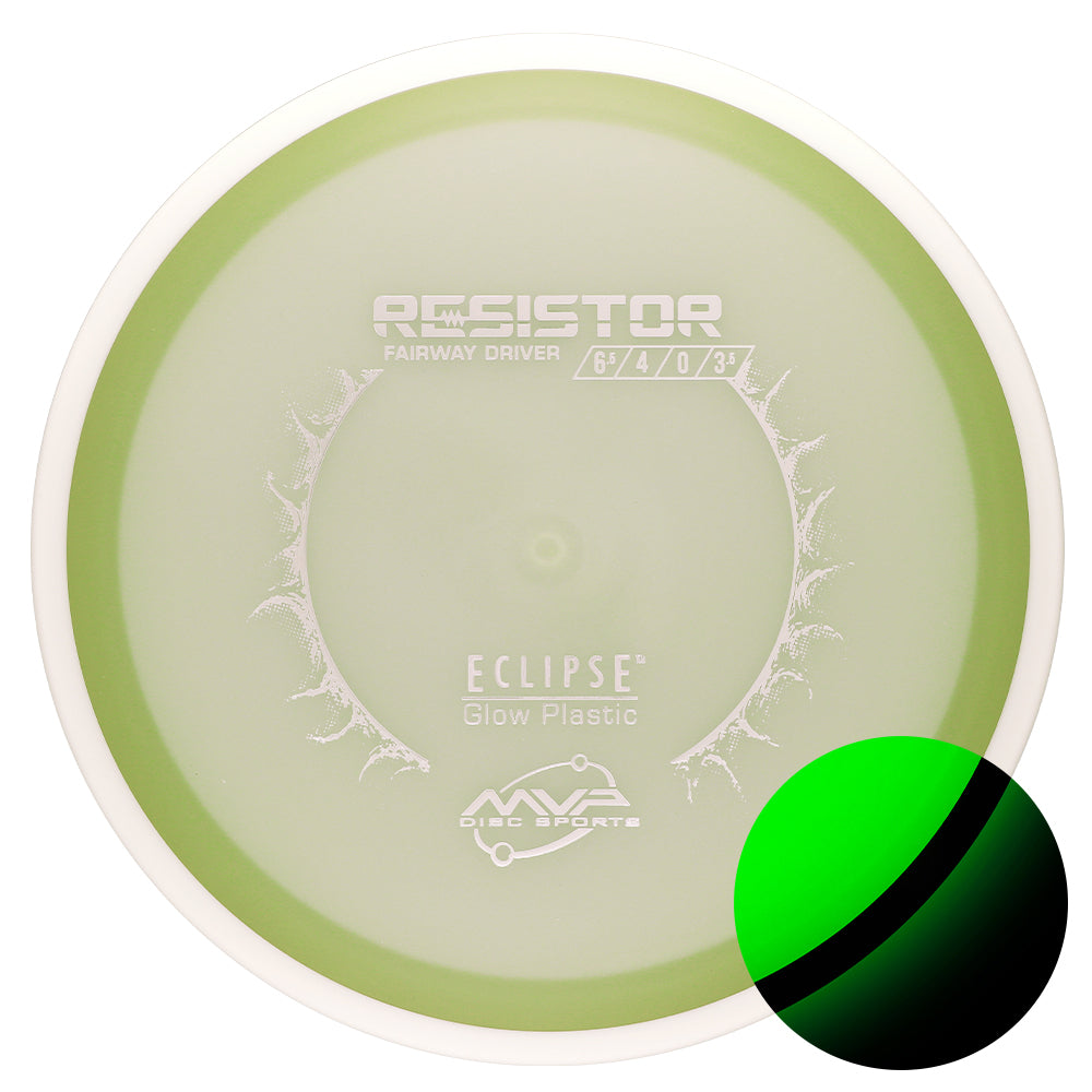 MVP Resistor - Eclipse Glow Plastic – Disc Golf Warehouse