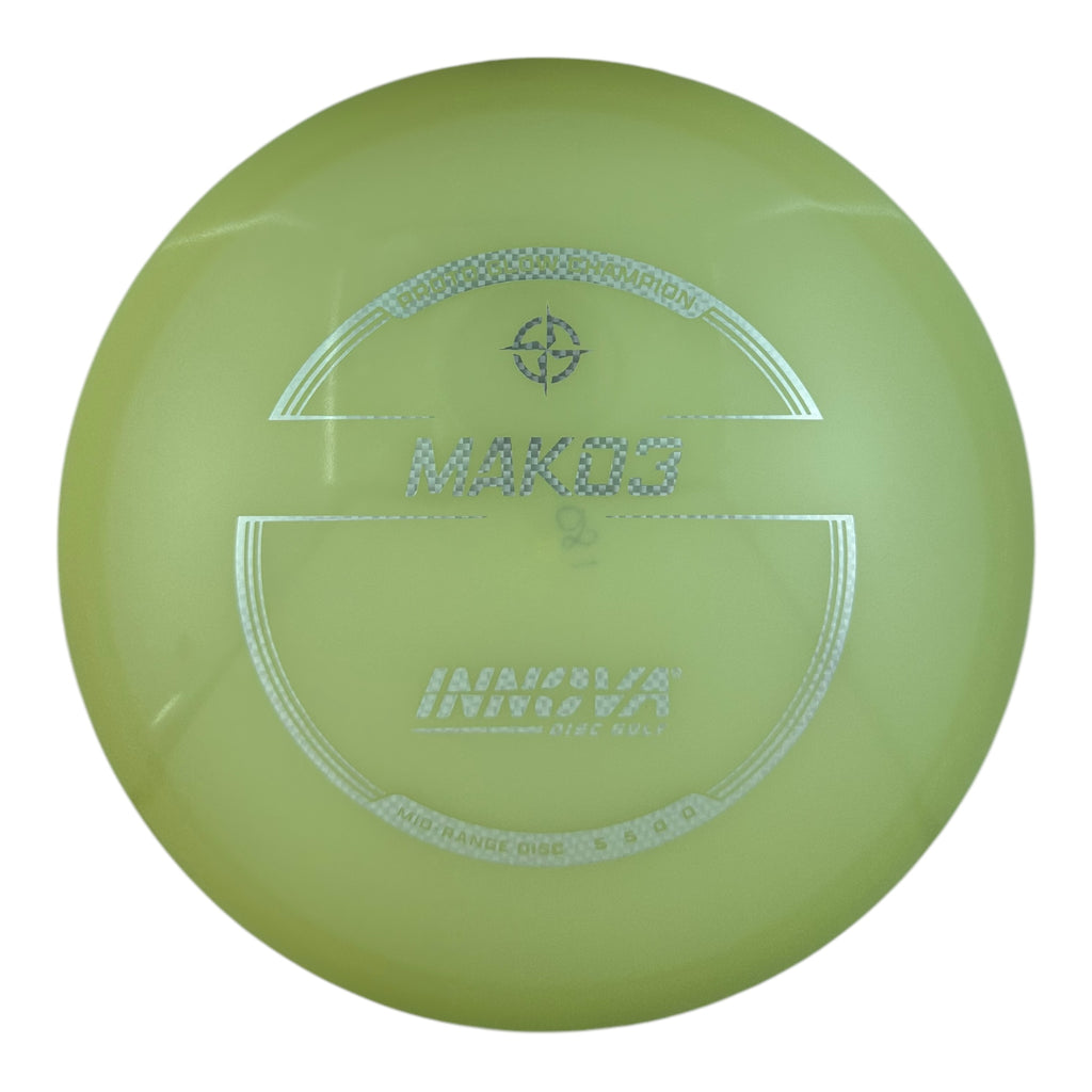 Innova Mako3 - Champion Proto Glow Plastic – Disc Golf Warehouse