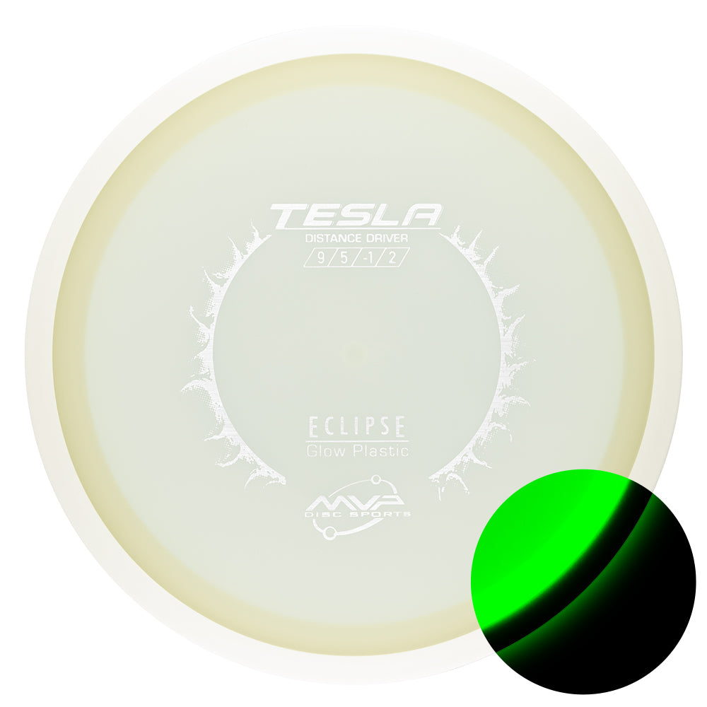 MVP Tesla - Eclipse Glow Plastic – Disc Golf Warehouse