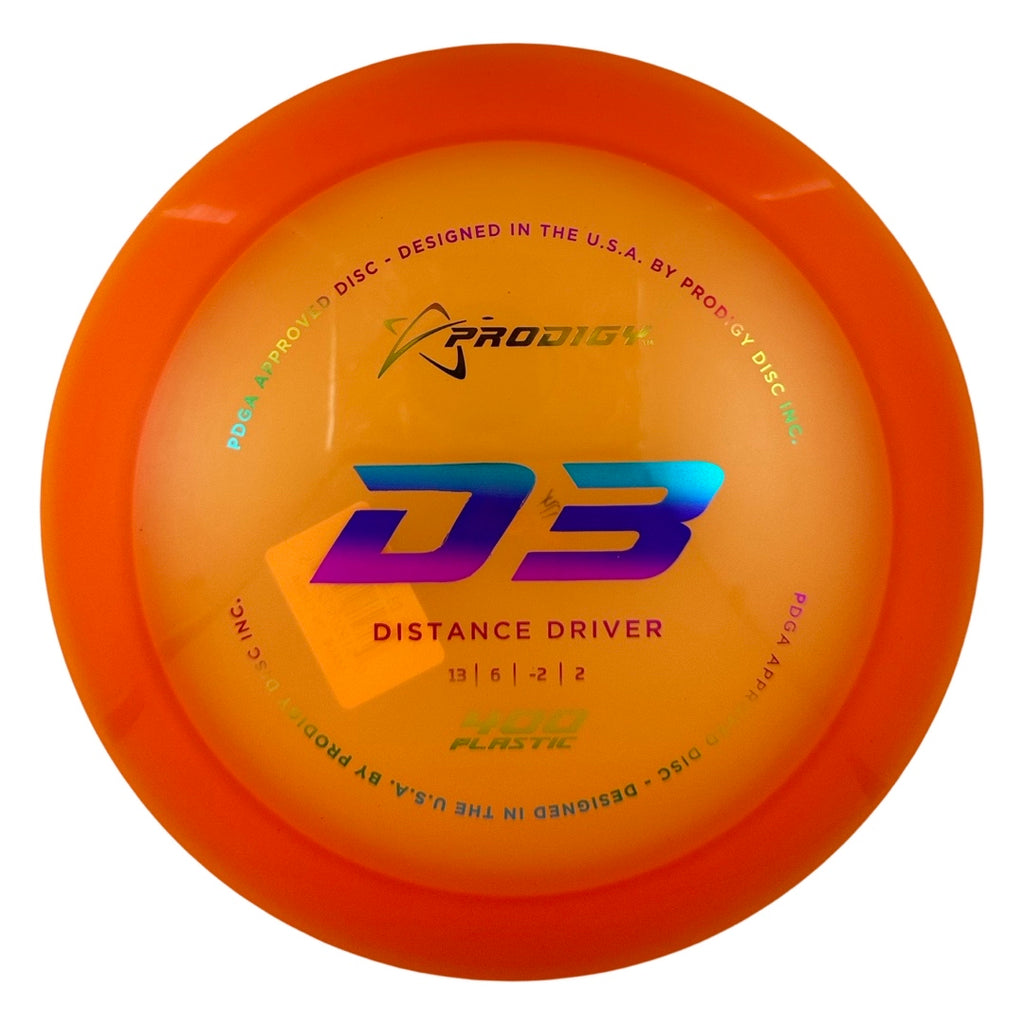 Prodigy D3 - 400 Plastic – Disc Golf Warehouse