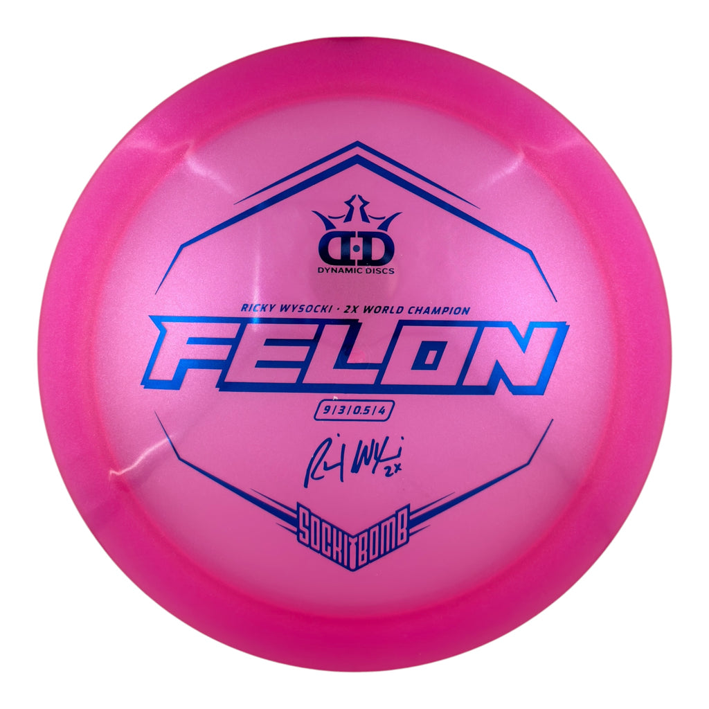 Dynamic Discs Felon - Lucid Ice Glimmer Plastic - Sockibomb Stamp ...