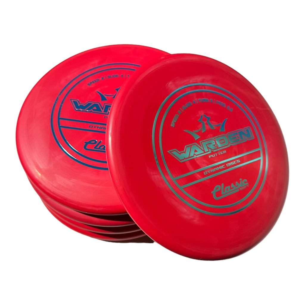 Putter Bundle 5 Pack Dynamic Discs Warden - Classic Soft – Disc Golf ...