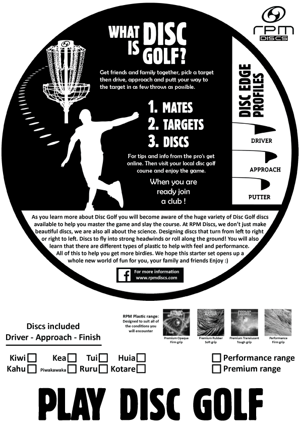 Buy RPM Disc Golf Starter Set for beginners – Disc Golf Warehouse